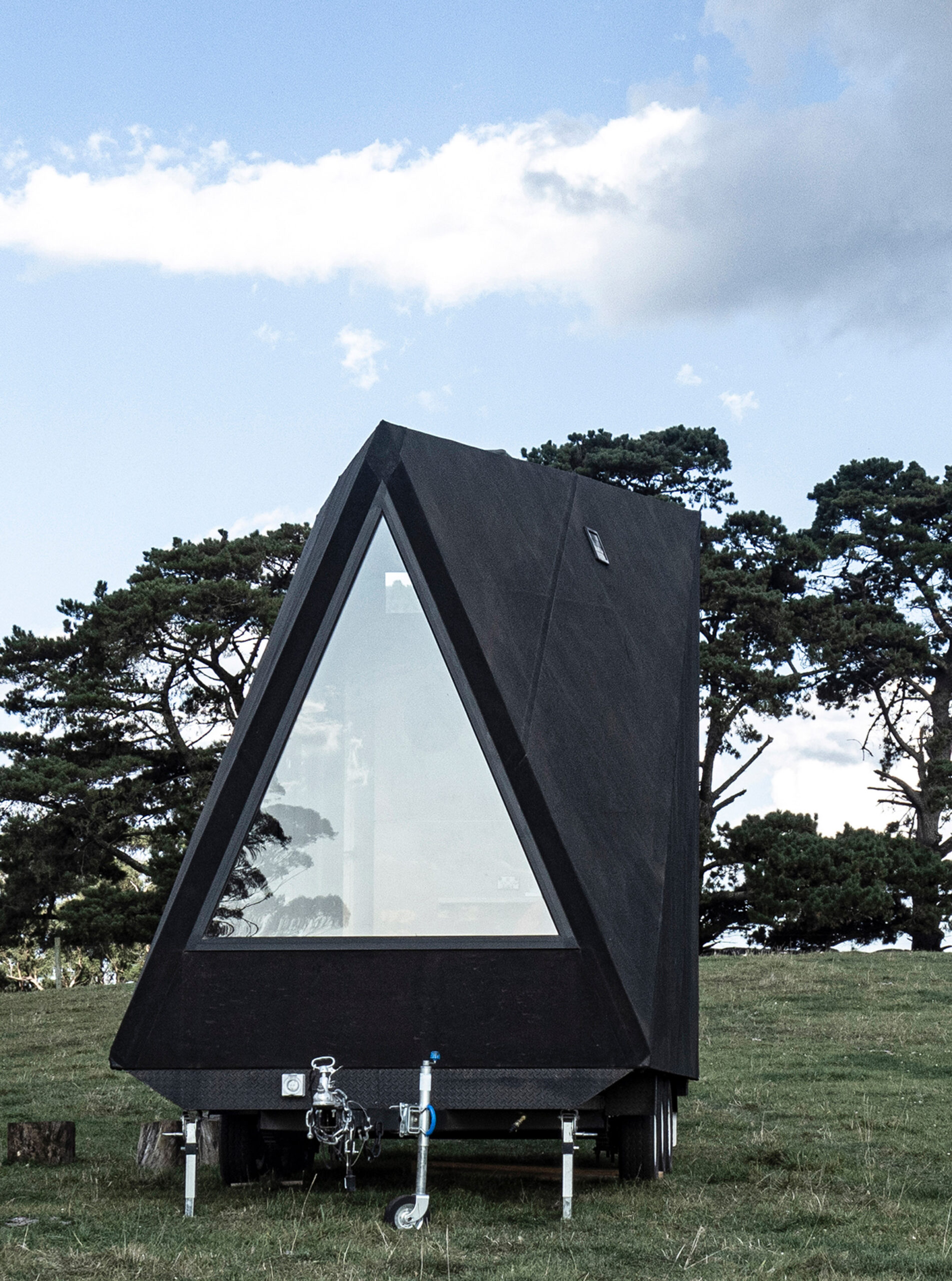 Geometric Shaped Black Tiny House