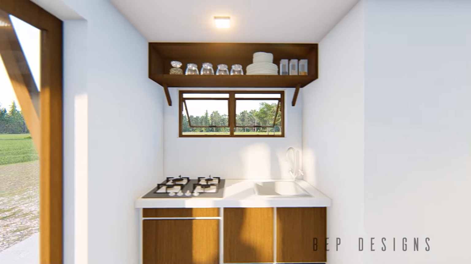 3x3 Meter Three Storey Modern Tropical Tiny House