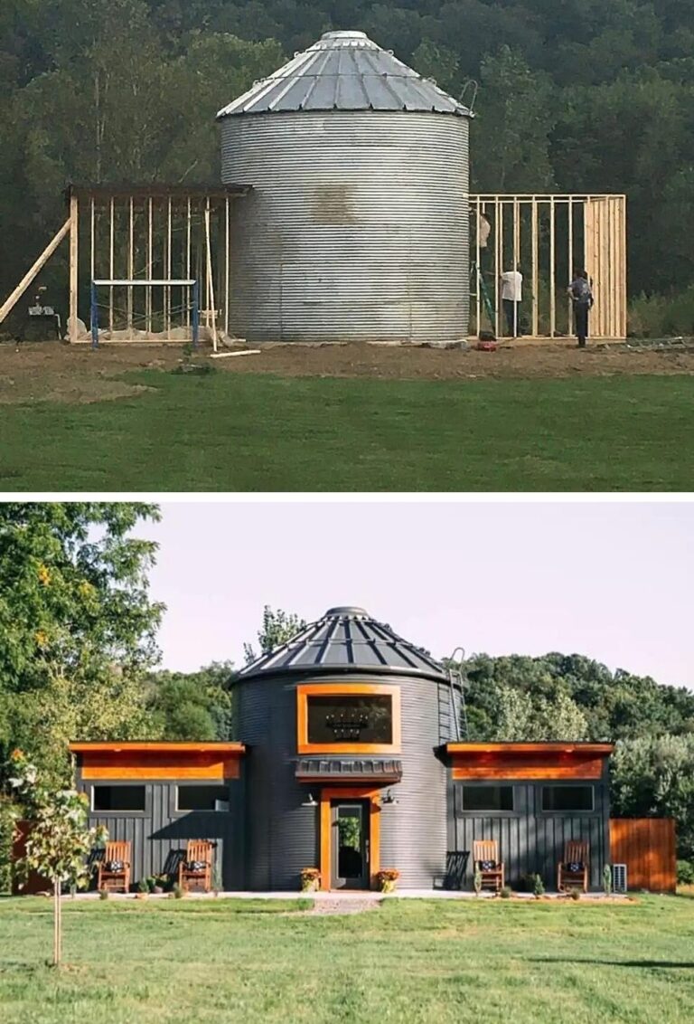 An Ohio Couple Turned A Grain Silo Into A 500 Sqft Tiny Home On A ...